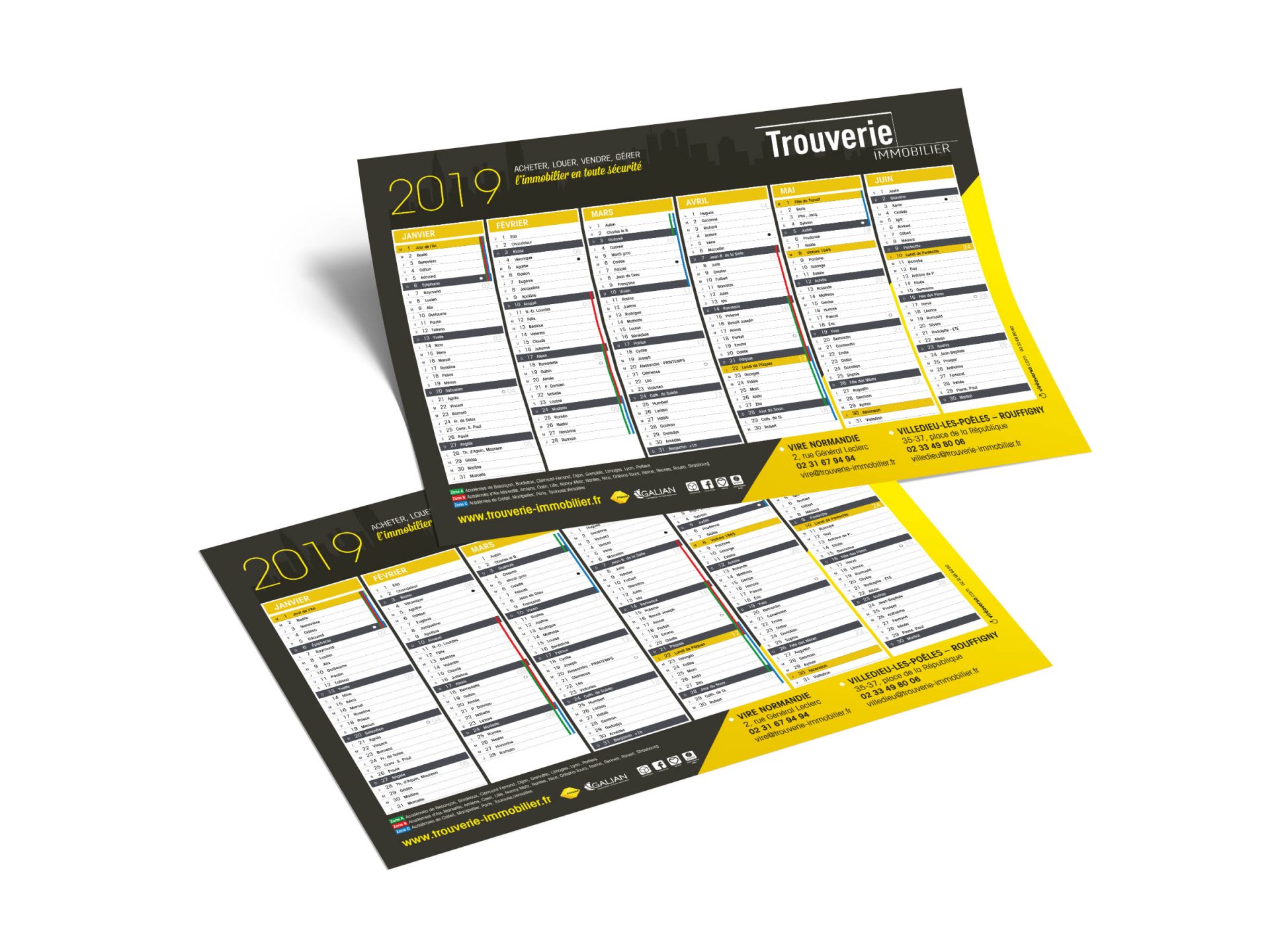 Calendriers personnalisés, impression à Saint-Lô ⎸amcrepro